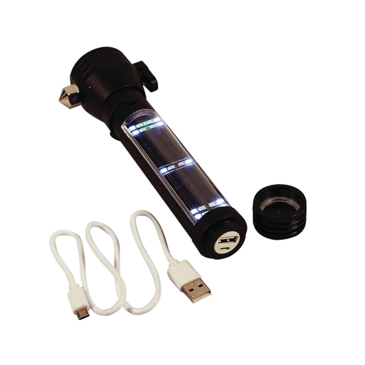 Enopoly Distribution: 9-in-1 Multi-Function LED Solar Rechargeable Flashlight
